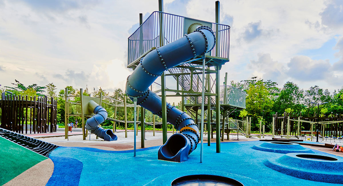Tube slides with combined designs - LEDON Slides